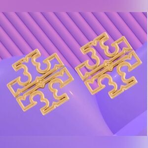 Tory Burch | Jewelry | Tory Burch Miller 8kgoldstudearrings | Poshmark